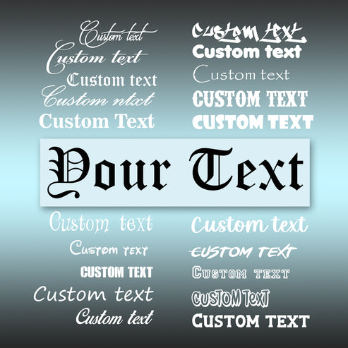 Custom Vinyl Lettering Sticker - Your Own Design for Personalized Text ...