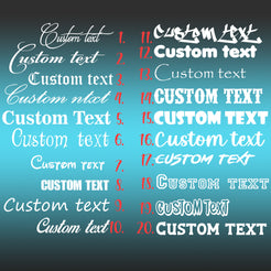Your Own Design for Personalized Text Decal - Custom Vinyl Lettering S ...