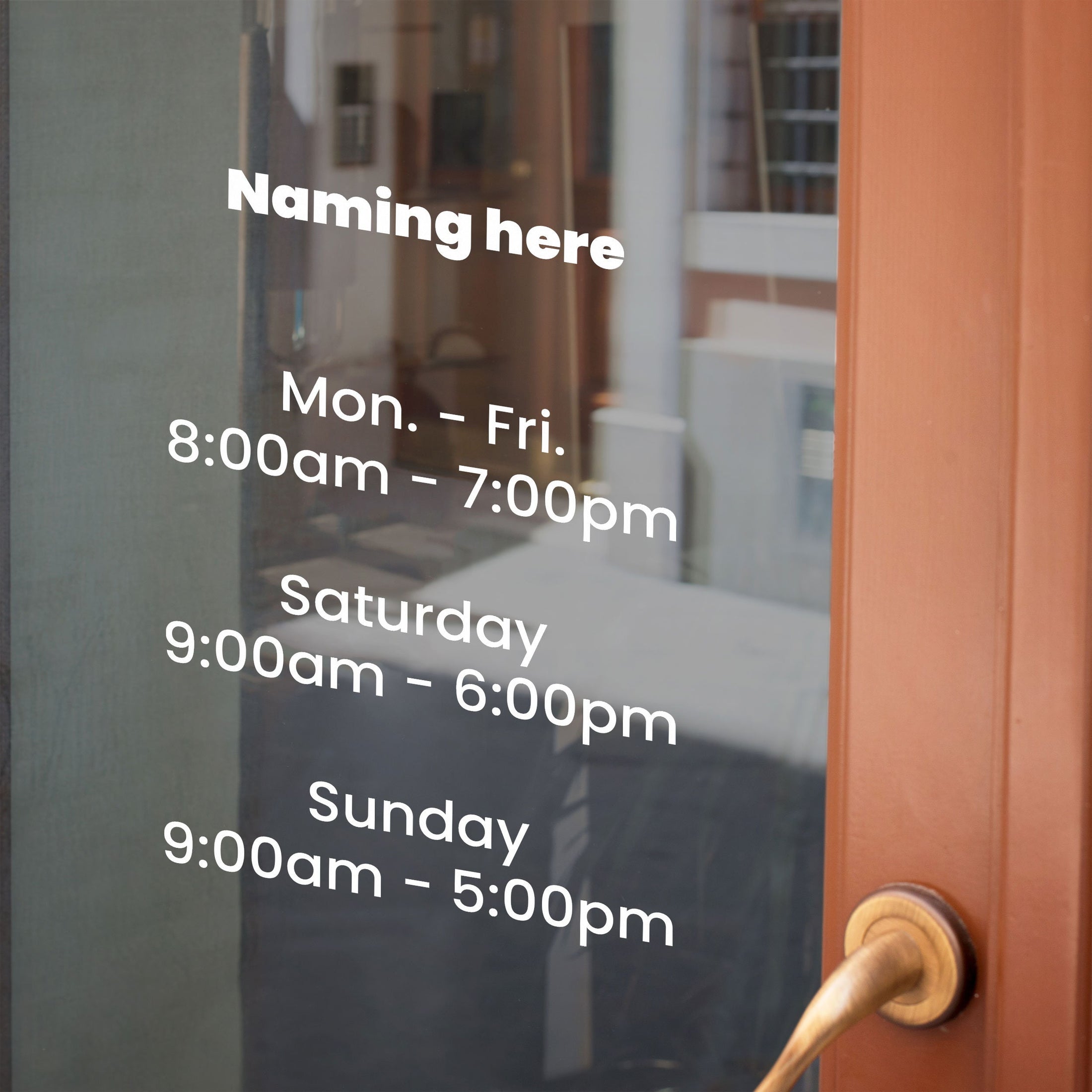 Coffee Shop Open Hours Sign with Logo - Custom Coffee Store Business H ...
