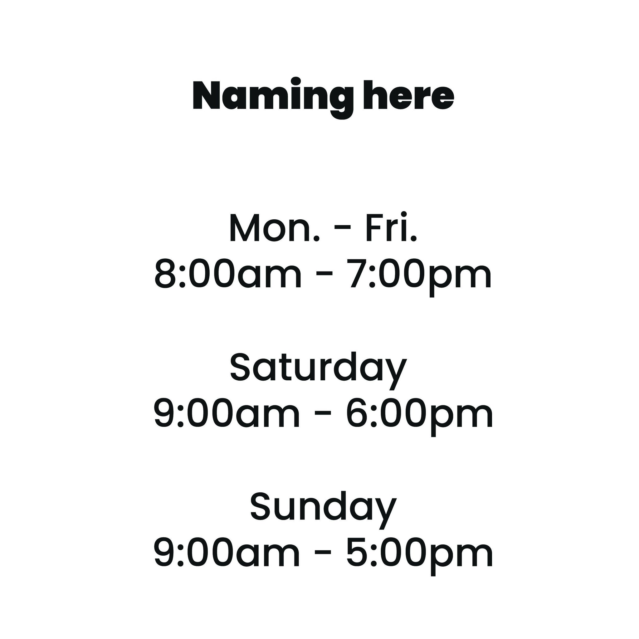 Coffee Shop Open Hours Sign with Logo - Custom Coffee Store Business H ...